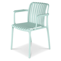 Salerno Mint Plastic Dining Chair | Plastic Outdoor Chairs Brisbane ...